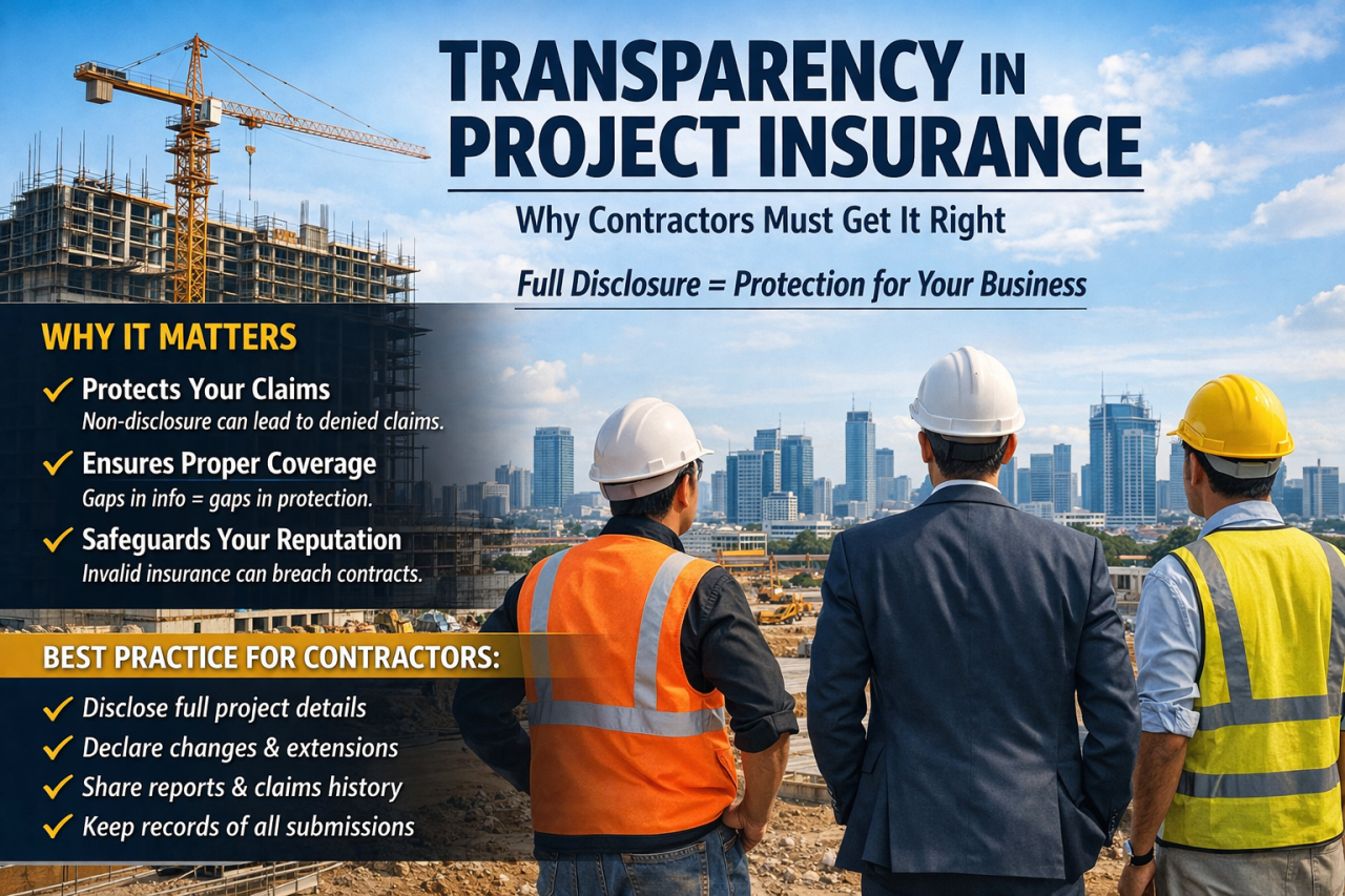 Why Transparent & Full Disclosure? (When Buying Project Insurance ...